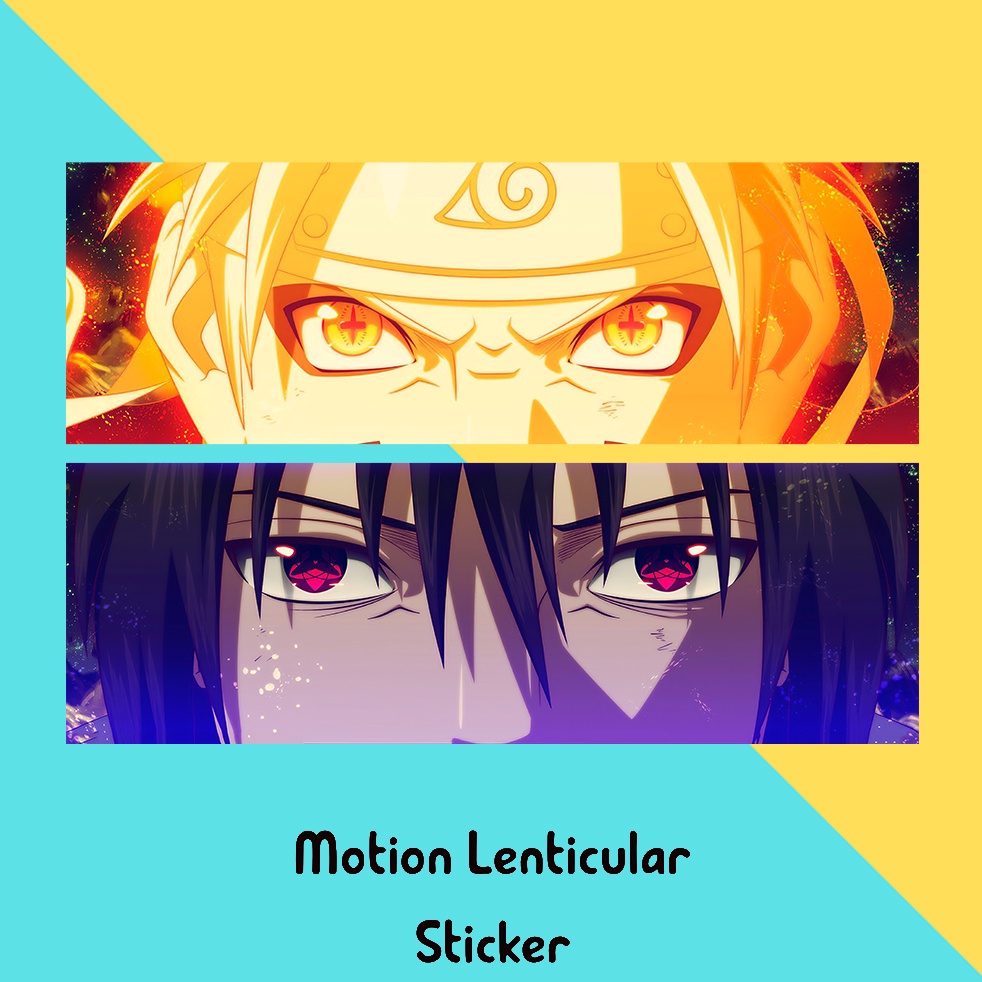 NARUTO Uzumaki Uchiha Sasuke Anime Character Motion Sticker Waterproof ...