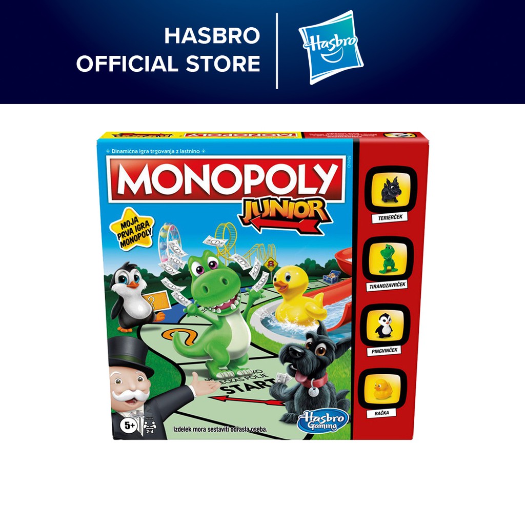Monopoly Junior Game for Kids Aged 5 and Up, Board Game, Toys for Kids ...