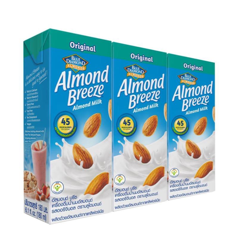 Blue Diamond Almond Breeze - Original, 3x180ml | Shopee Singapore