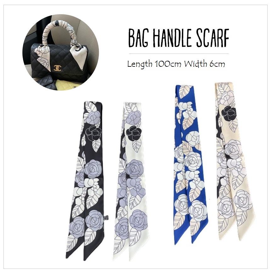 Camelia Long Scarf. Bandeau. Bag handle scarves. Handle Protectors ...