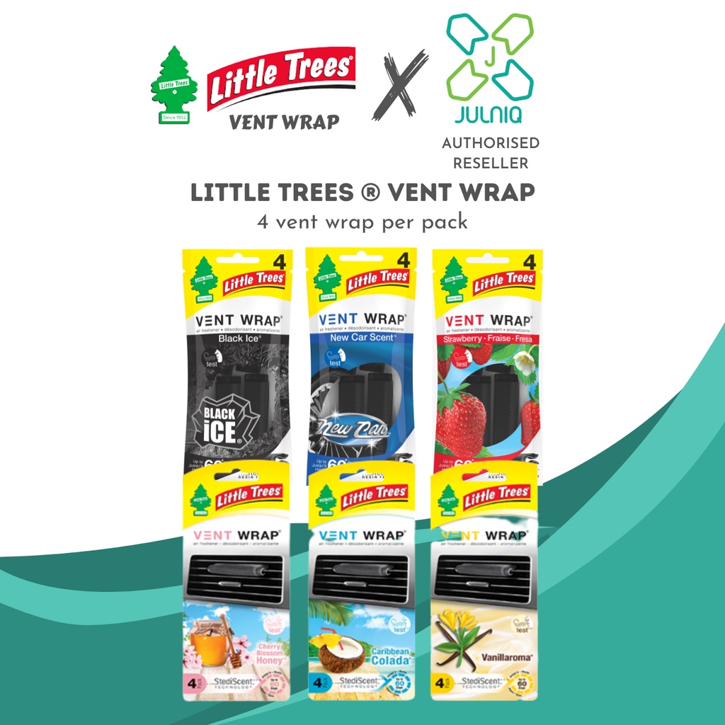 LITTLE TREES VENT WRAP FOR CAR [ASSORTED SCENTS] | Shopee Singapore