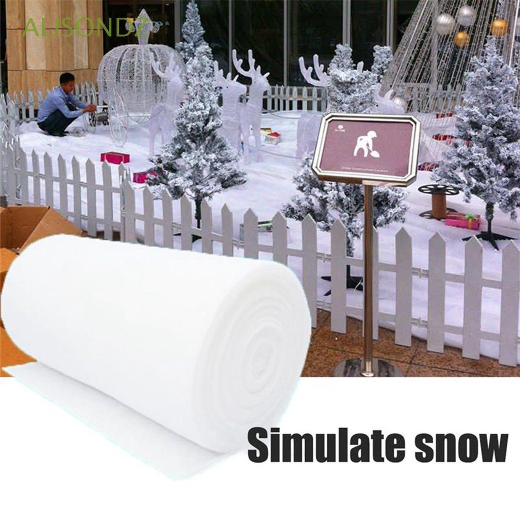 ALISONDZ Fake Snow Blanket Roll Fluffy Backdrop Decoration Snow Cover ...