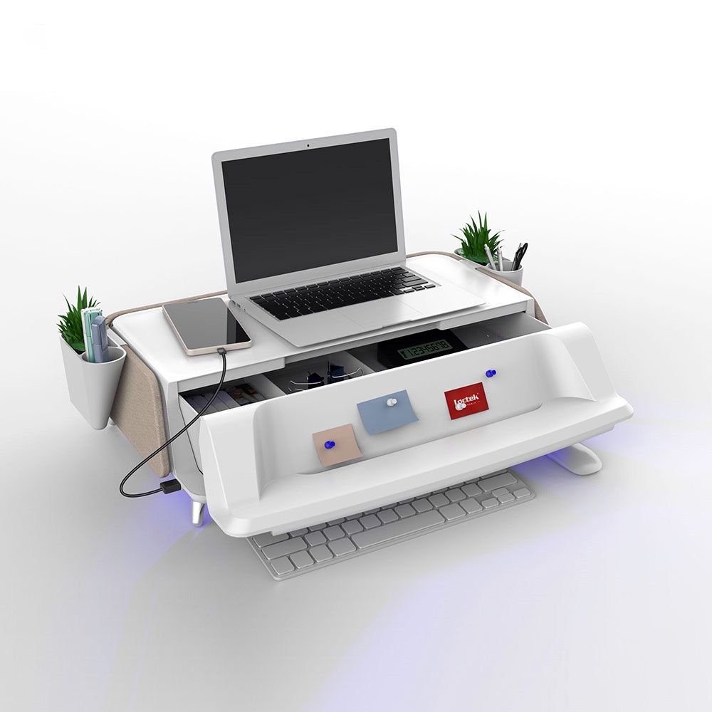 Computer riser with UV disinfection light/ Desktop organizer/ Monitor ...