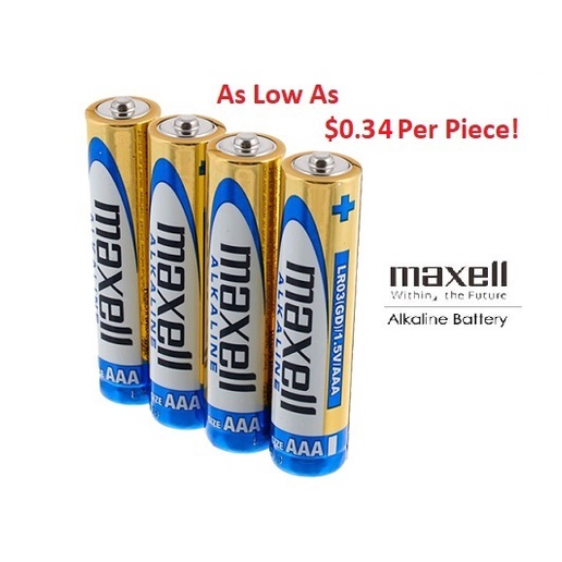 40pcs Maxell AA / AAA Battery Batteries Alkaline (Not Energizer ...