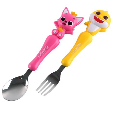 PinkFong Baby Shark Kids Spoon&Fork Set | Shopee Singapore