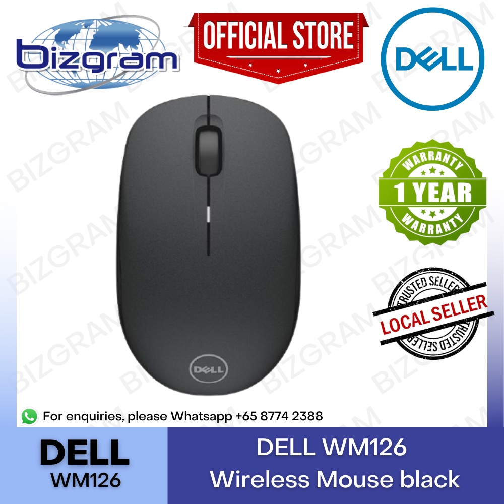 Dell WM126 Wireless Mouse black (1-Year warranty) | Shopee Singapore
