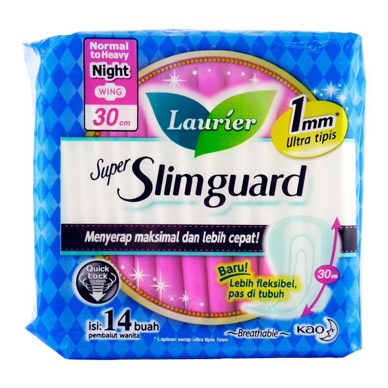 Laurier Super Slimguard Night Wing 30cm 14s | Shopee Singapore