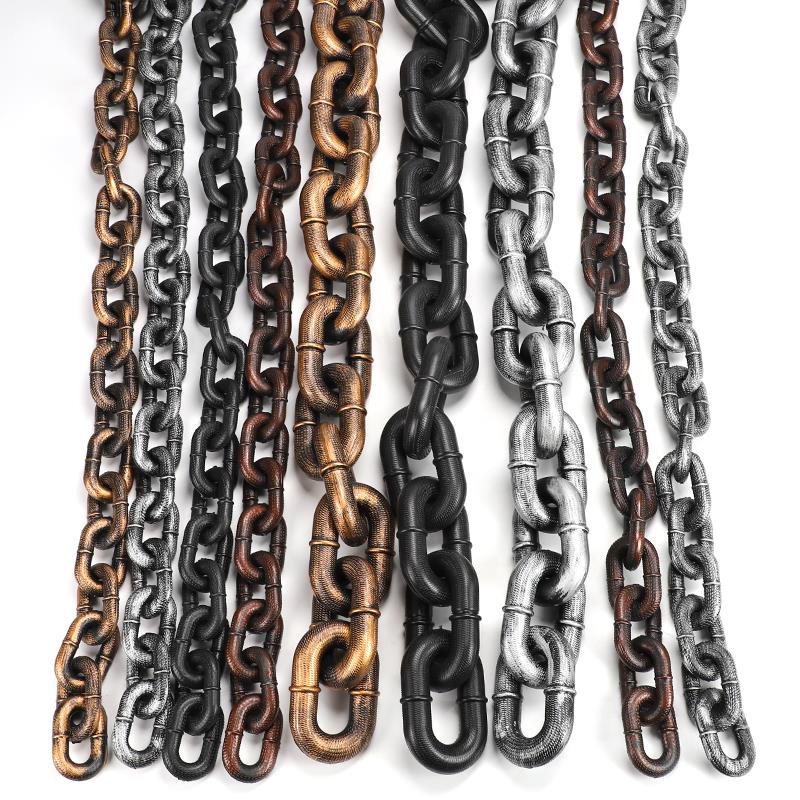 Simulation Iron Chain Props Halloween Haunted House Secret Room Plastic ...