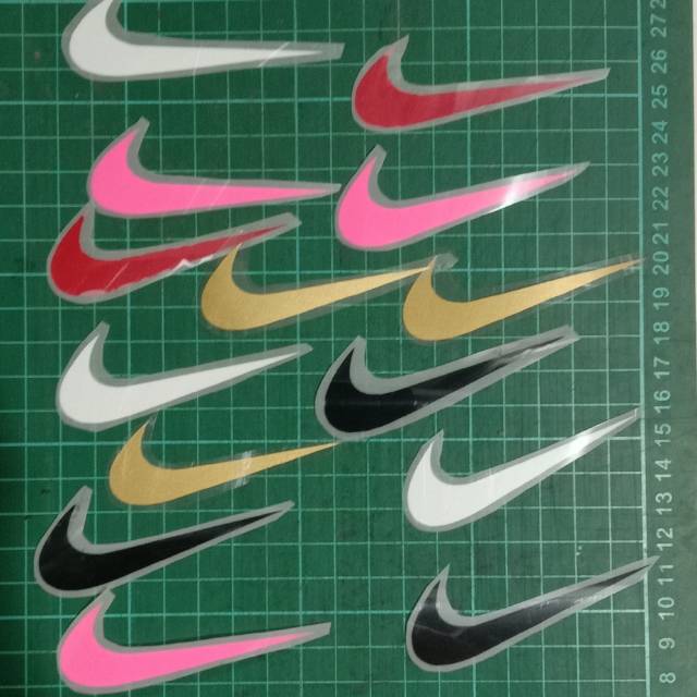 Red Nike Logo Tick Swoosh Iron On Or Sew On