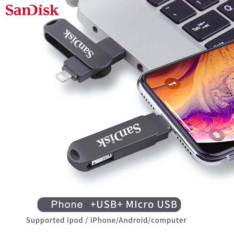 Otg Usb Flash Drive 3 in 1 Lightning Pen Drive 512Gb Memoria Stick For ...