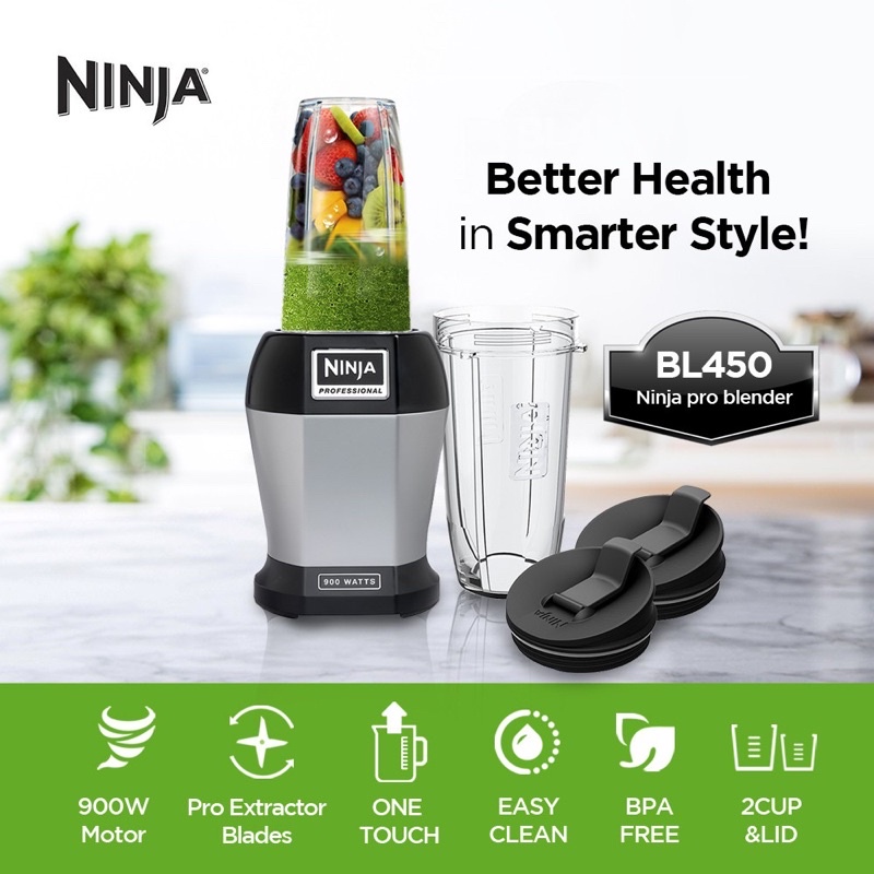 100% Brand New, Genuine NINJA PRO BLENDER 900W (BL450) | Shopee Singapore