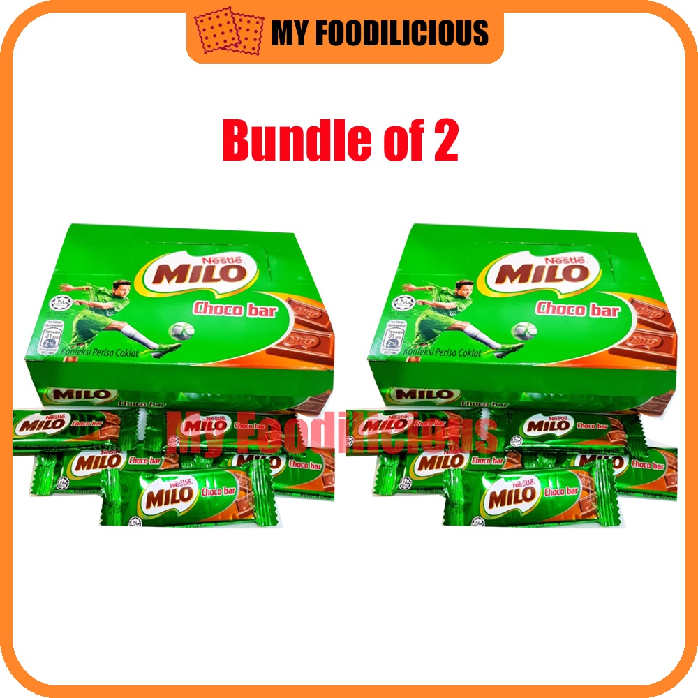 Nestle Milo Choco Bar 240g (40pcs x 6g) | Shopee Singapore