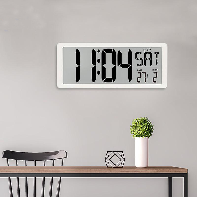 Big Screen Number Digital Alarm Clock Square Wall Clock Series 13.8inch ...
