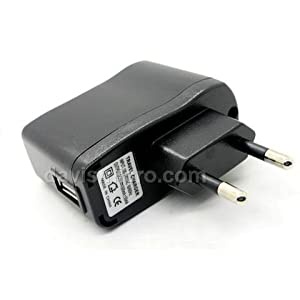 (Input: 0.2A, Output: 5v 1000mA) USB Charger Adaptor with Round Pin ...