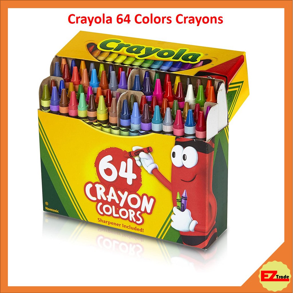 Crayola Crayons, Crayon Box with Sharpener, 64 ct 520064 | Shopee Singapore