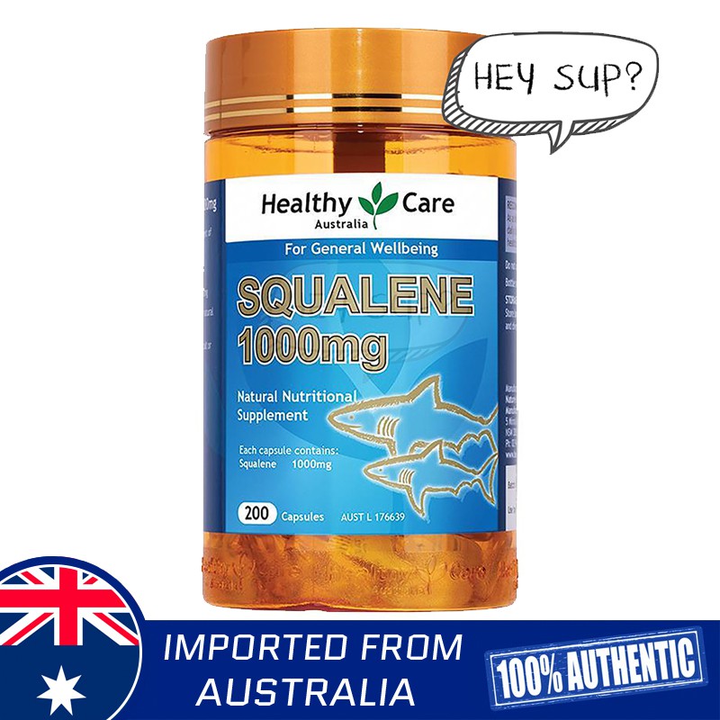 Healthy Care Squalene 1000mg 200 Capsules | Shopee Singapore