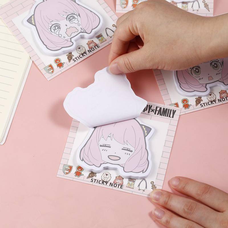 12styles SPY FAMILY Cute Anime Memo Pad Stickers Decal Sticky Notes ...