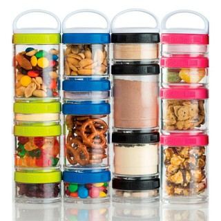 BlenderBottle - GoStak Portable Stackable Containers Starter 4 Pack ...