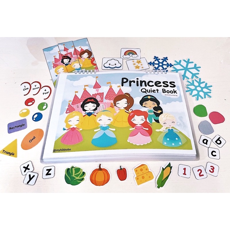 [SG SELLER] Princess Quiet Busy Book Preschool Activity Montessori ...