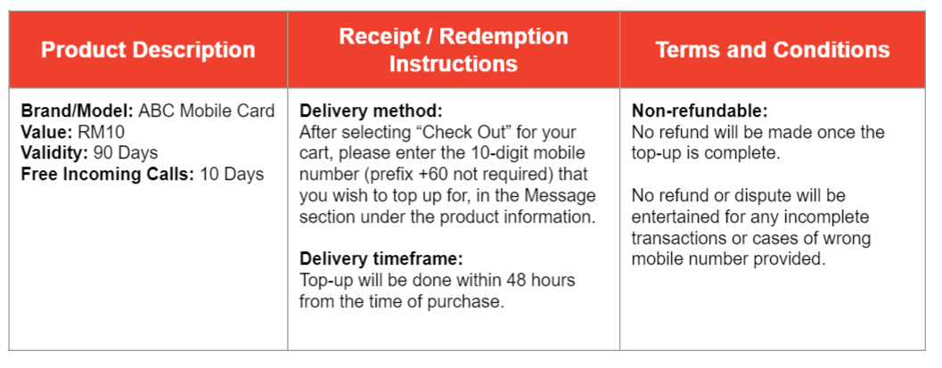 Listing Guidelines for Digital Products and Services | Shopee MY Seller ...