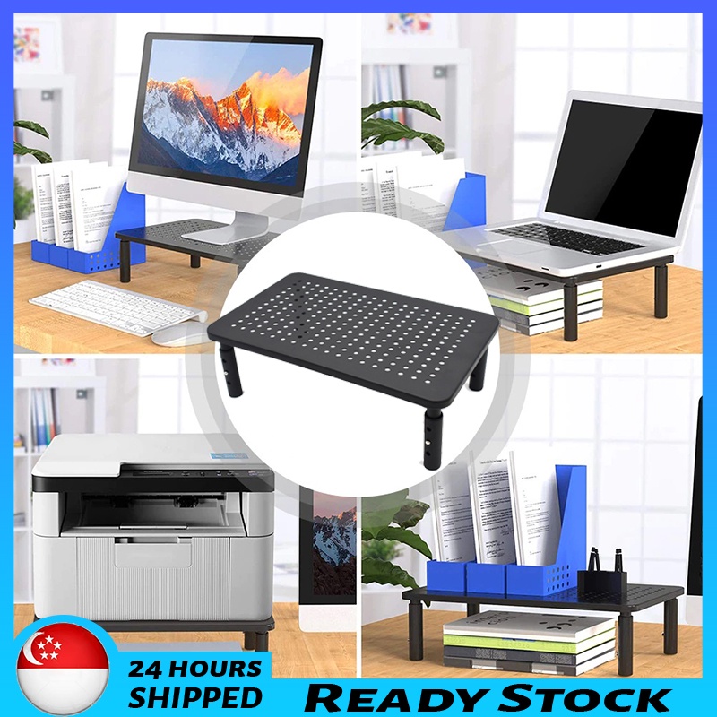 🇸🇬 [READY STOCK]Metal Mesh Platform Heat Dissipation Monitor Stand ...
