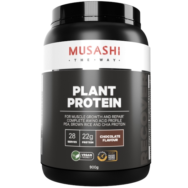 Musashi Plant Protein Powder Chocolate 900g | Shopee Singapore