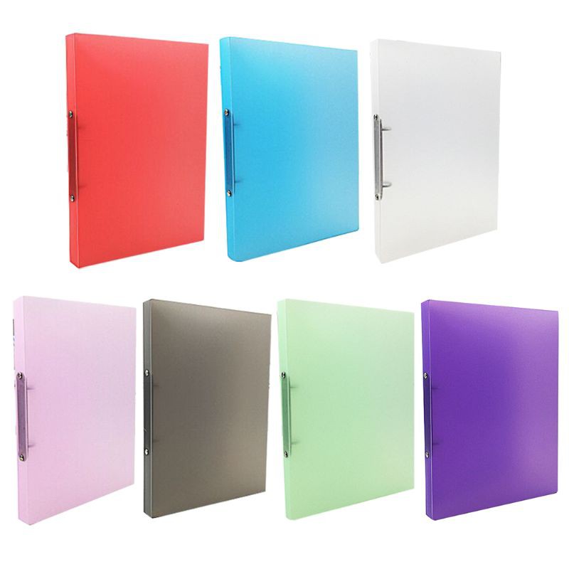 A4 Ring Binder Colorured Transparent Loose-leaf Paper File Folder ...