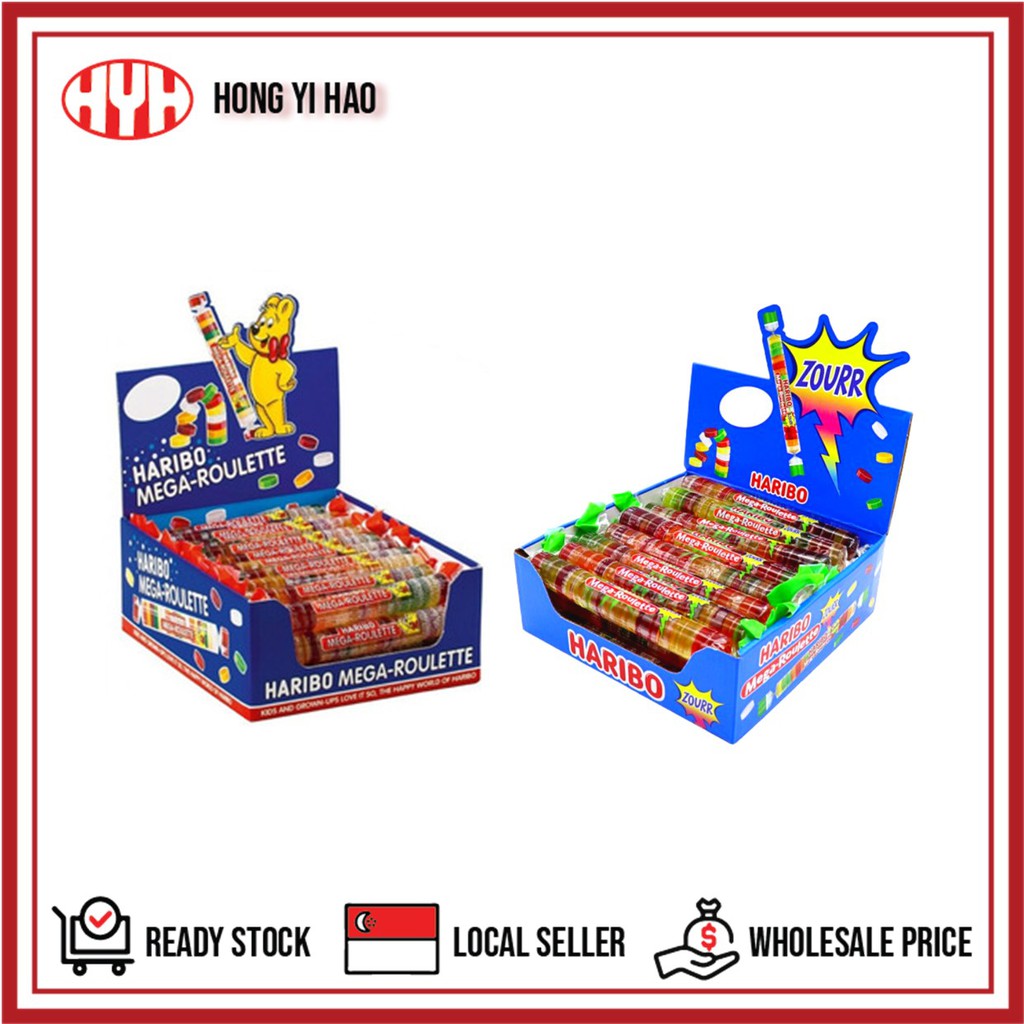 Haribo Mega Roulette Gummy (24x45g) | Shopee Singapore