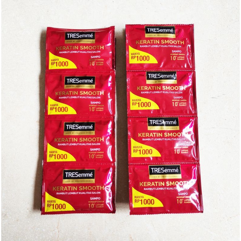 Tresemme Keratin Smooth Shampoo Sachets | Shopee Singapore