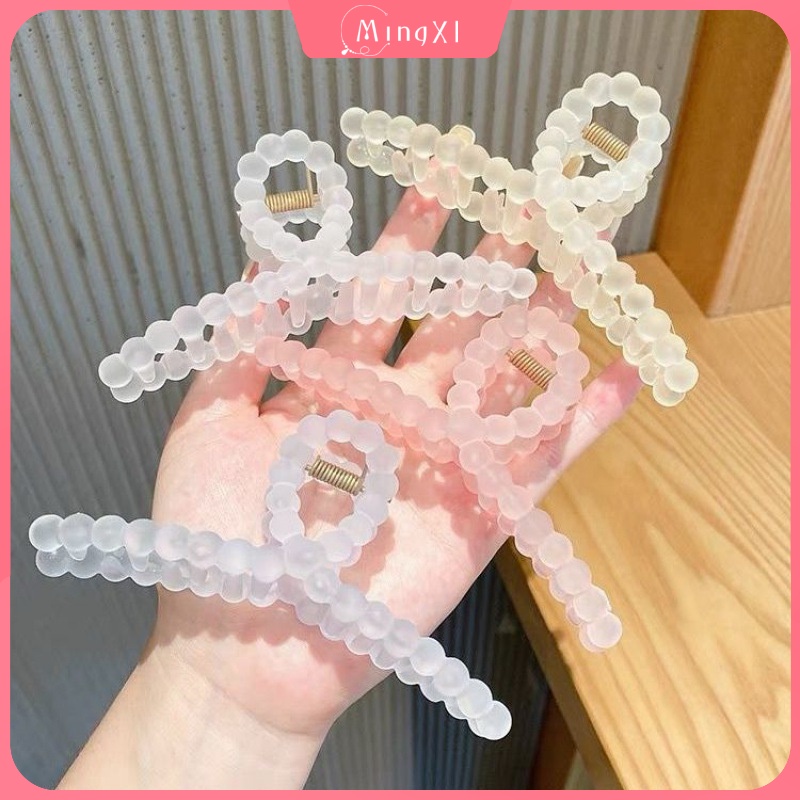 Simple Transparent Cross Hair Clips Claw Korean Style Fashion Large ...