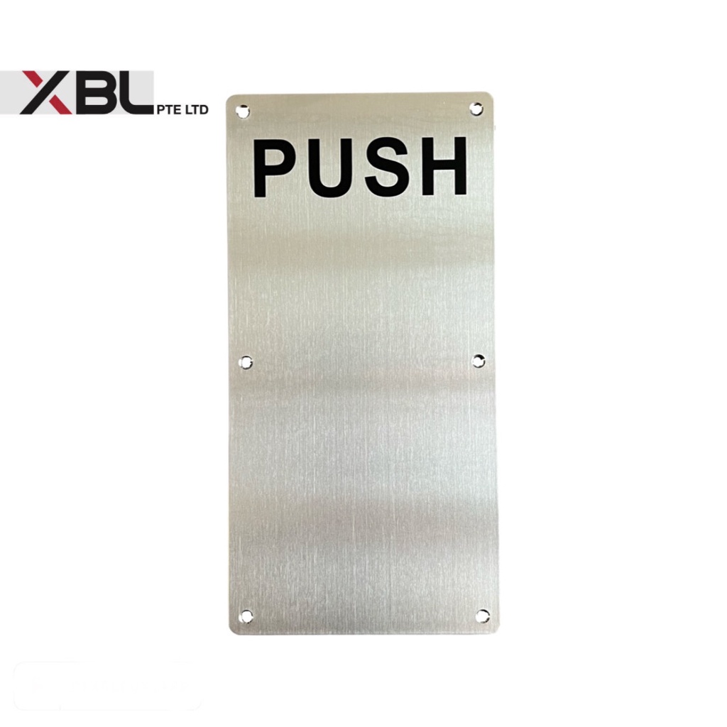 Stainless Steel Push Plate (15cm x 30cm) | Shopee Singapore