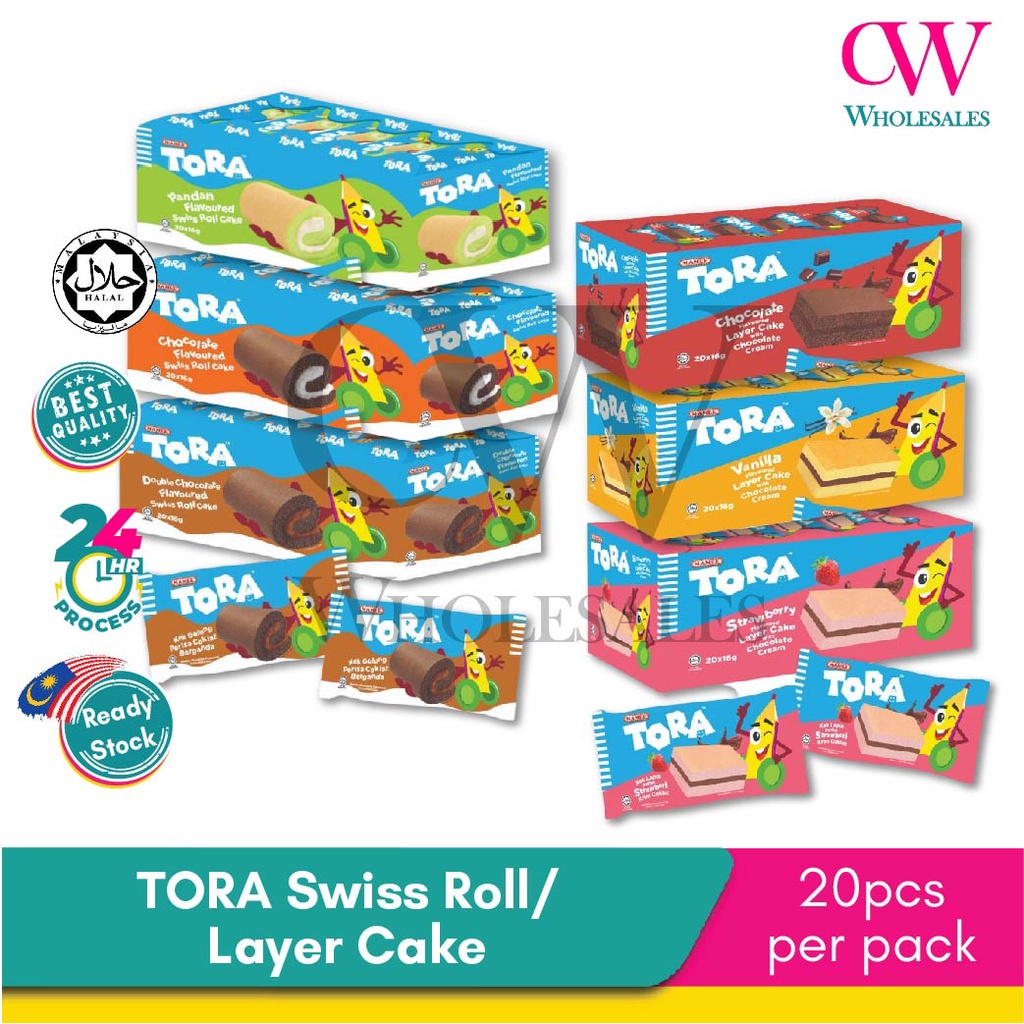 [Shop Malaysia] Mamee Tora Swiss Roll Cake Tora Layer Cake 20pcs per ...