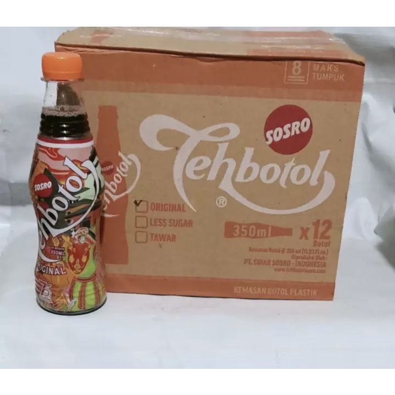teh botol sosro 350ml (per carton) 12pcs | Shopee Singapore
