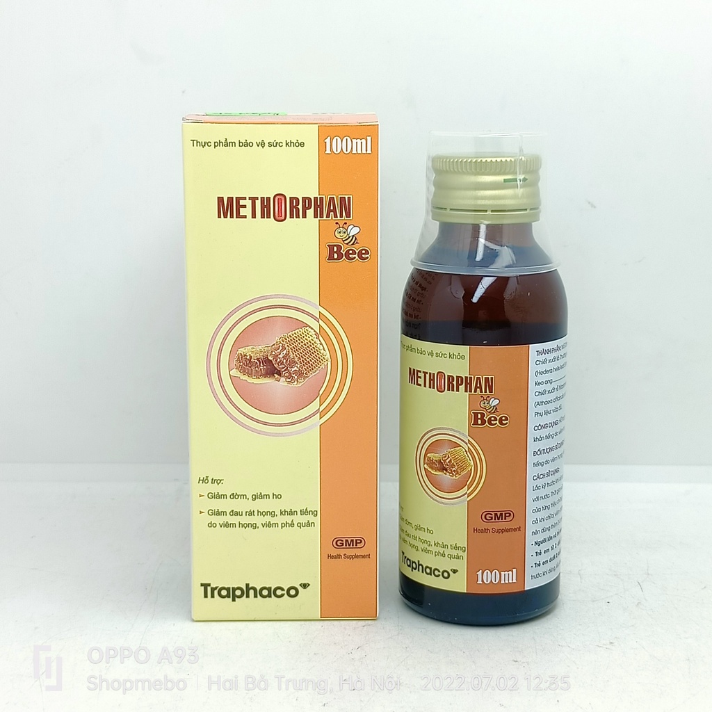 Methorphan bee Syrup Helps Reduce Phlegm Cough | Shopee Singapore