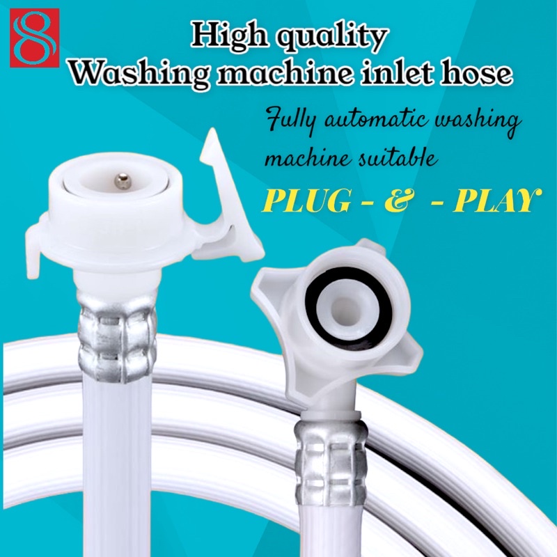 Washing Machine Inlet Hose /Plug in type with various length | Shopee ...