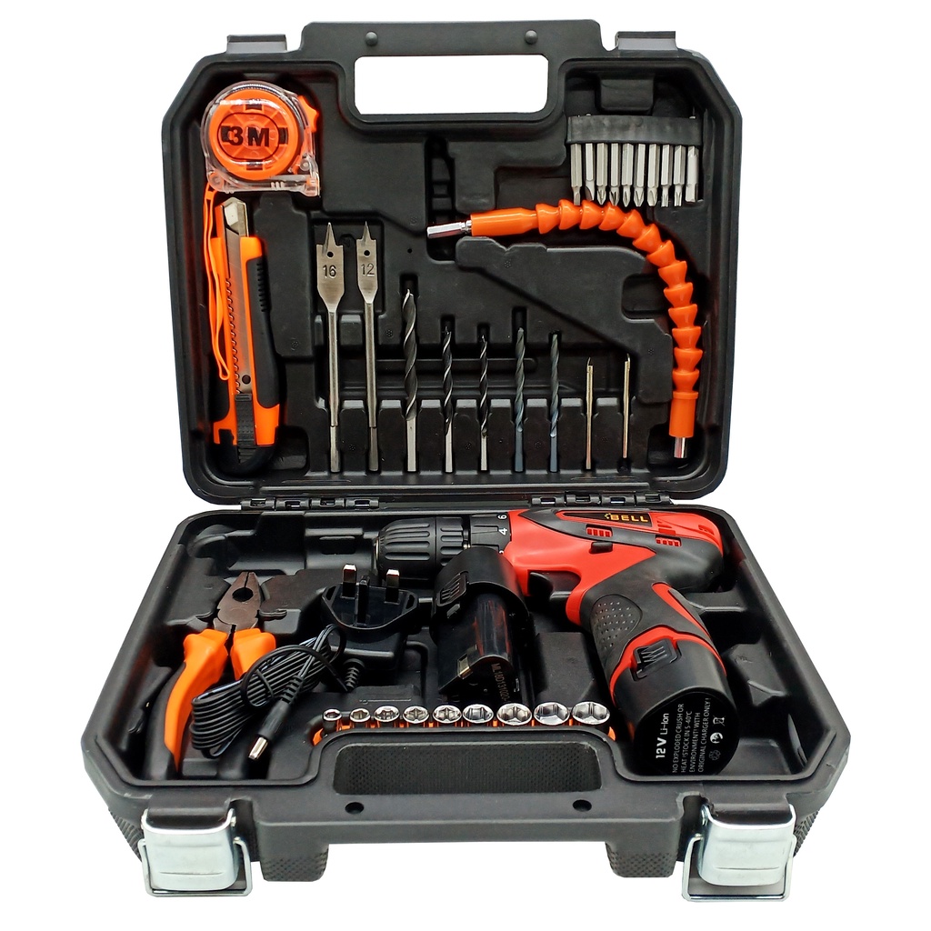 {SG} 36PCS Multifunctional Tools Set Electric Household 12V Cordless ...