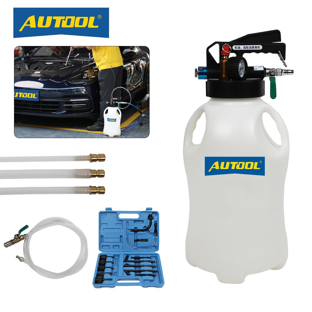 AUTOOL Car Gearbox Oiler ATF Changer Liquid Bleeder Pneumatic Pump ...