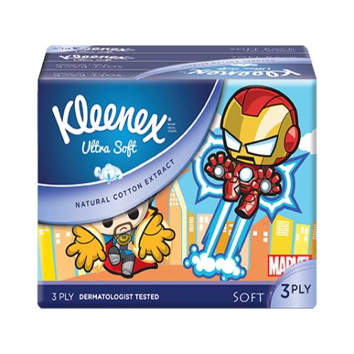 Kleenex Limited Edition Marvel Facial Tissue Travel Soft Pack (4 ...