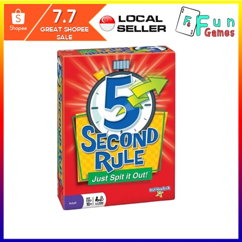 [SG STOCK] Five Second Rule Card Game Family Bonding and Kids Counting ...