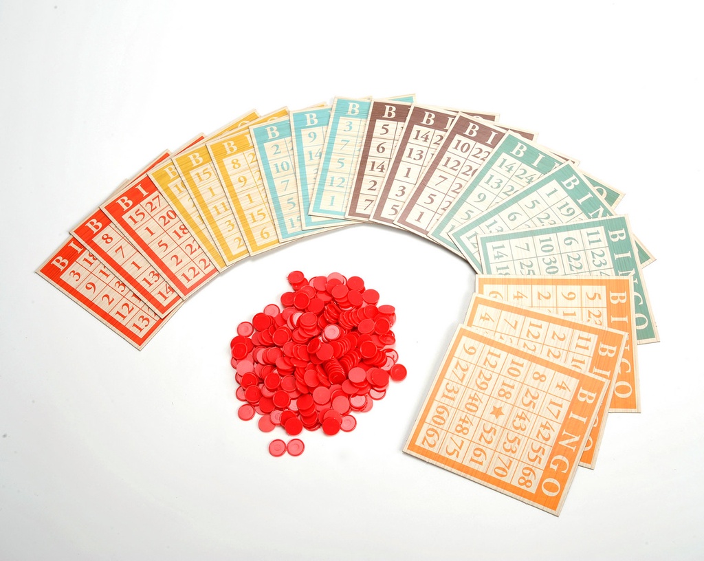 PlayFun, Classic Bingo Game, 18 Bingo Double-sided Cards, 300 Bingo ...