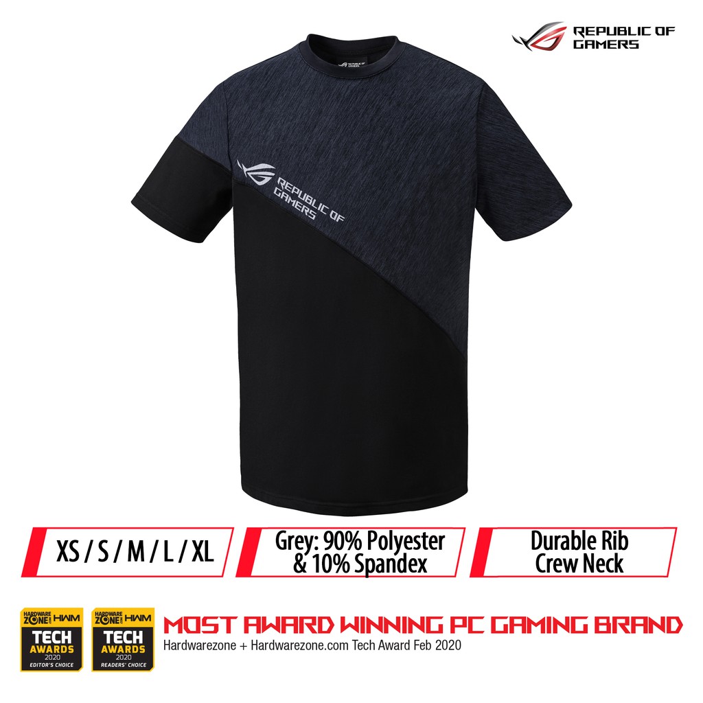 ASUS ROG Asymmetry Stretch T-Shirt | Shopee Singapore