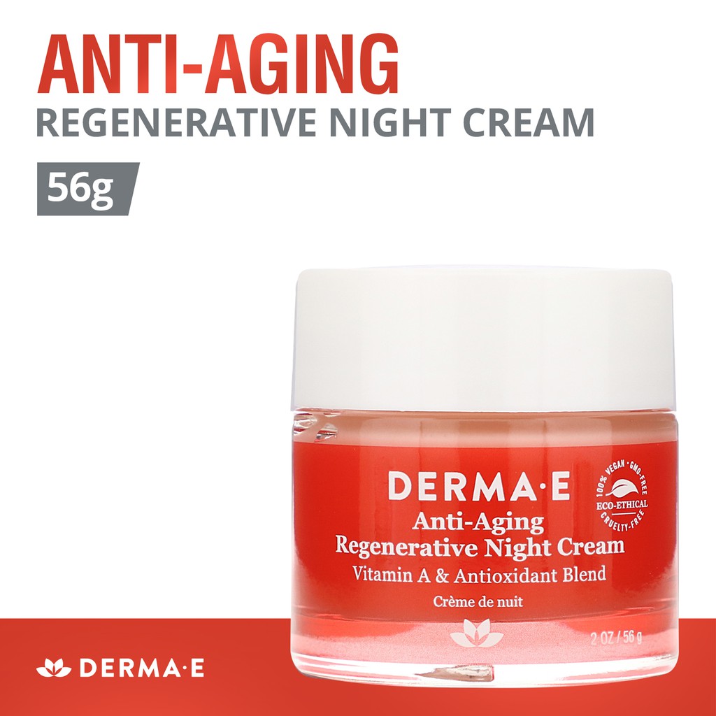 Derma E Anti-Aging Regenerative Night Cream 56g | Shopee Singapore