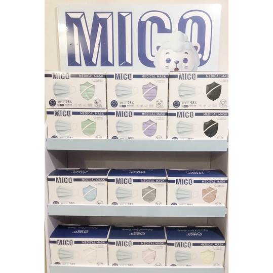 [SG BRAND] MICO Adult 3ply 98% Medical Surgical Disposable Face Mask ...