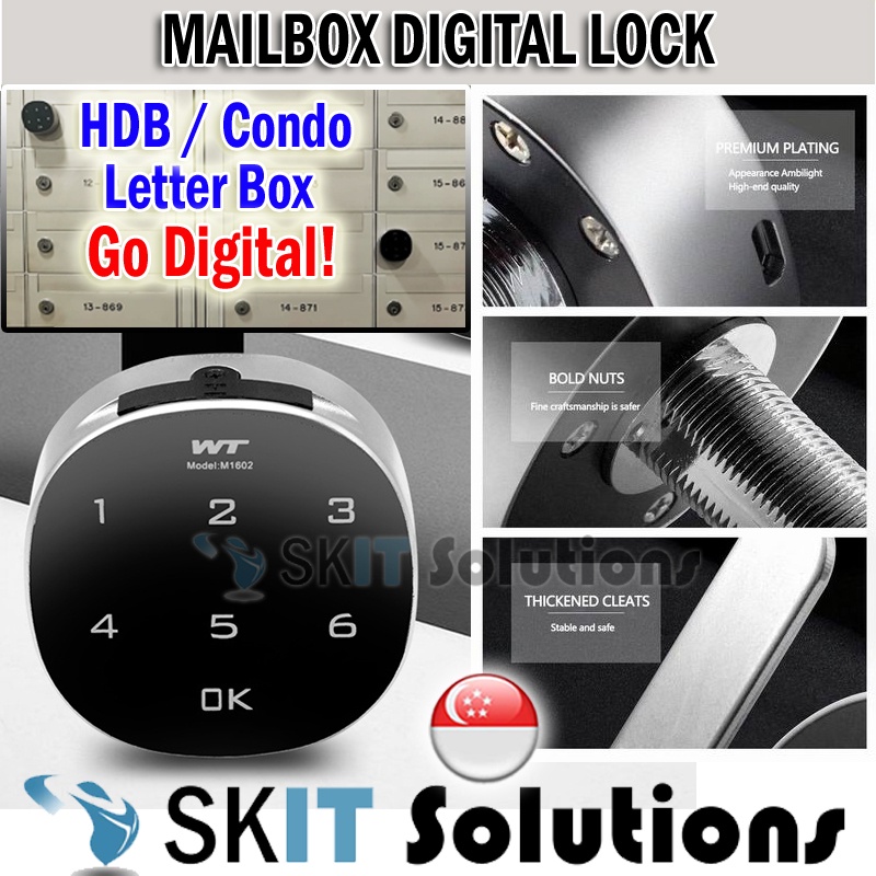 WT Smart Keyless Digital Password Lock Anti Clockwise/Clockwise SG HDB ...