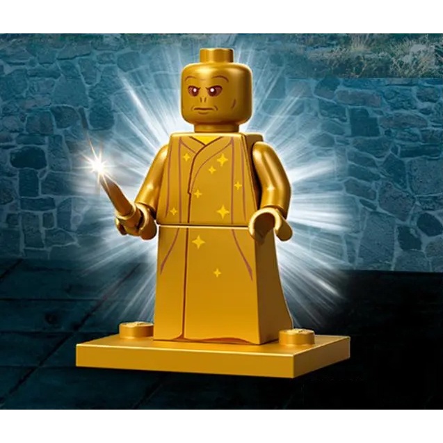 LEGO Minifigure hp312 - Voldemort, 20th Anniversary Pearl Gold 76389 ...