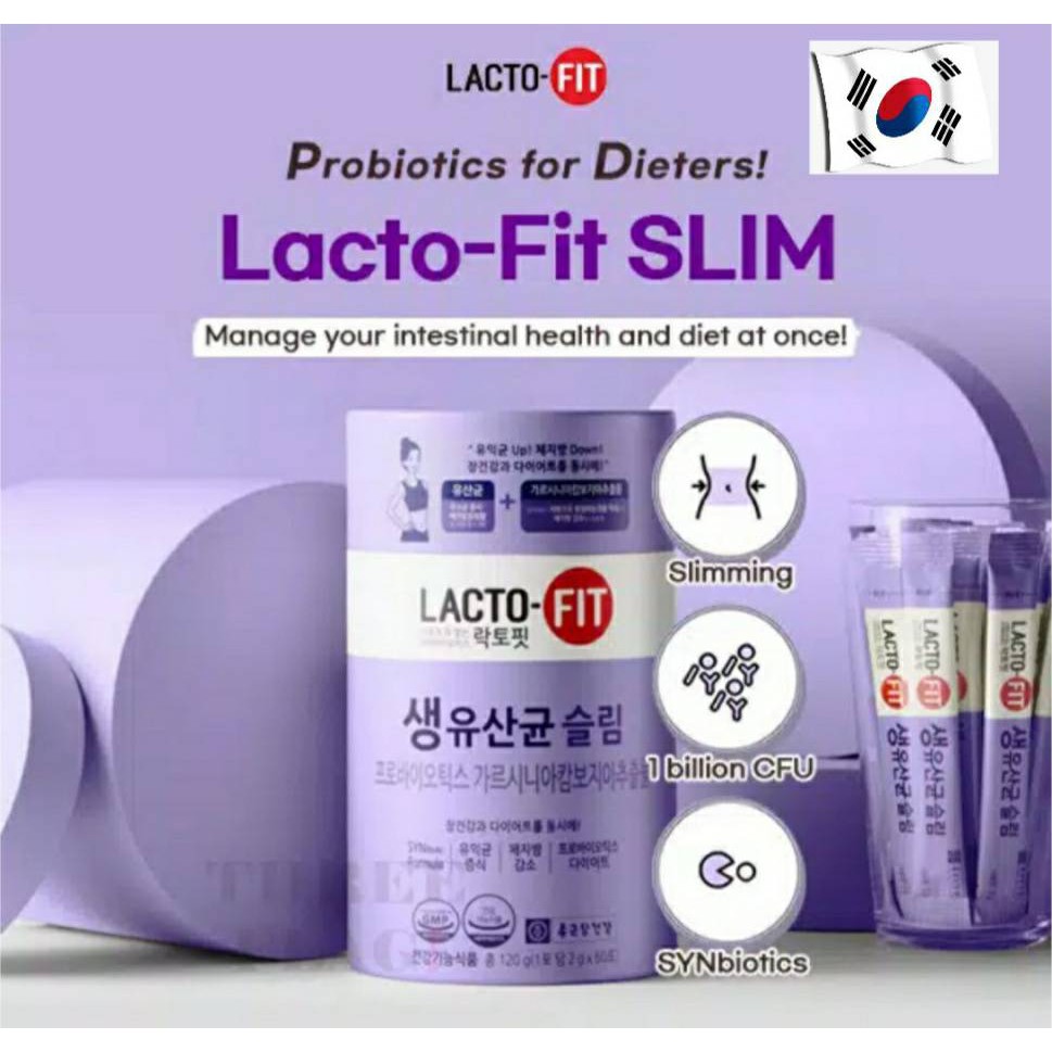 LACTO-FIT Probiotic Slim 60 stick x 2g * Free Gift (Shipping from Korea ...