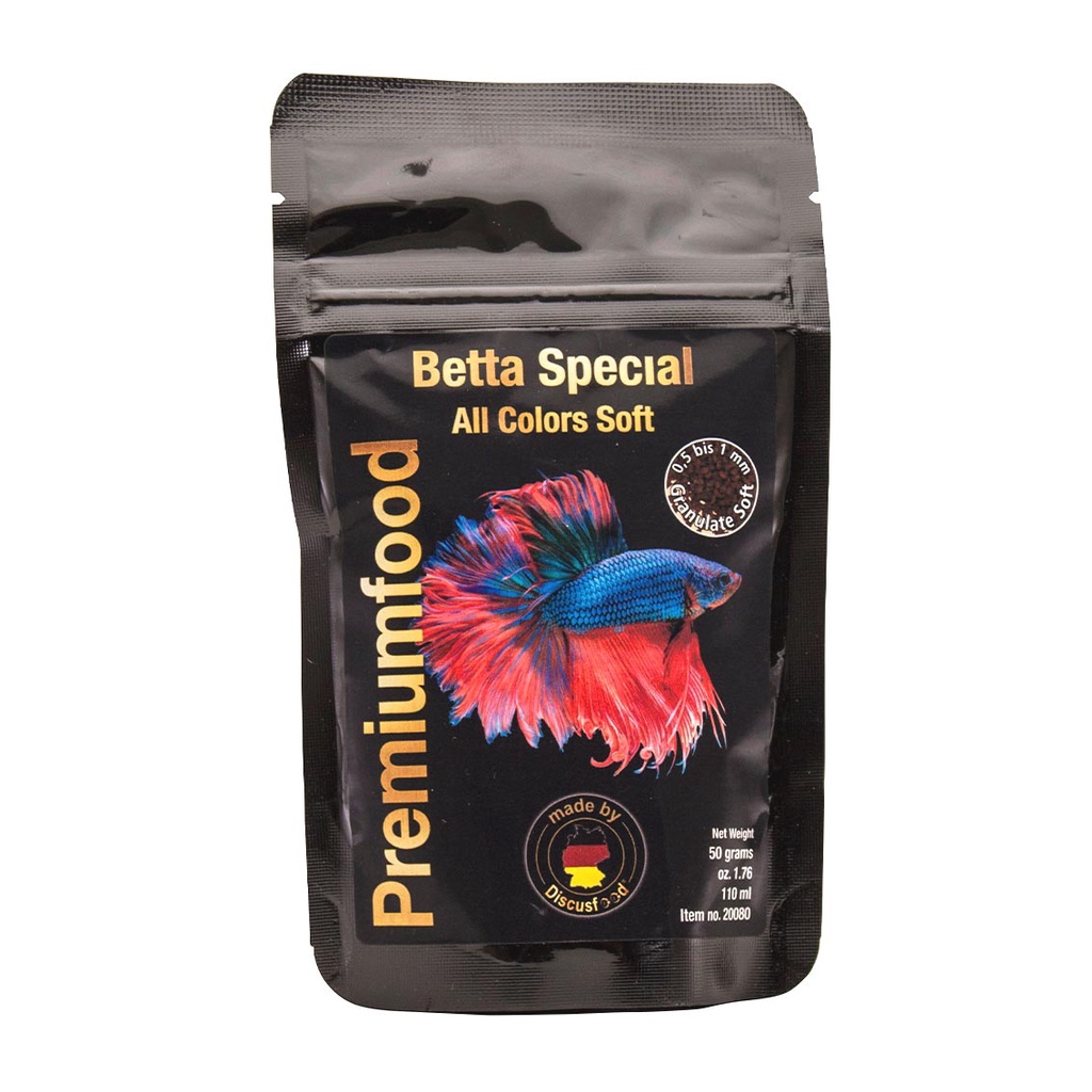 DiscusFood Betta Special - Premium Betta Food - Color Enhancer (50g ...