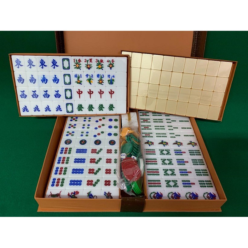 A2 Size Metallic Gold Mahjong Set (Size of tile: 35mm) | Shopee Singapore