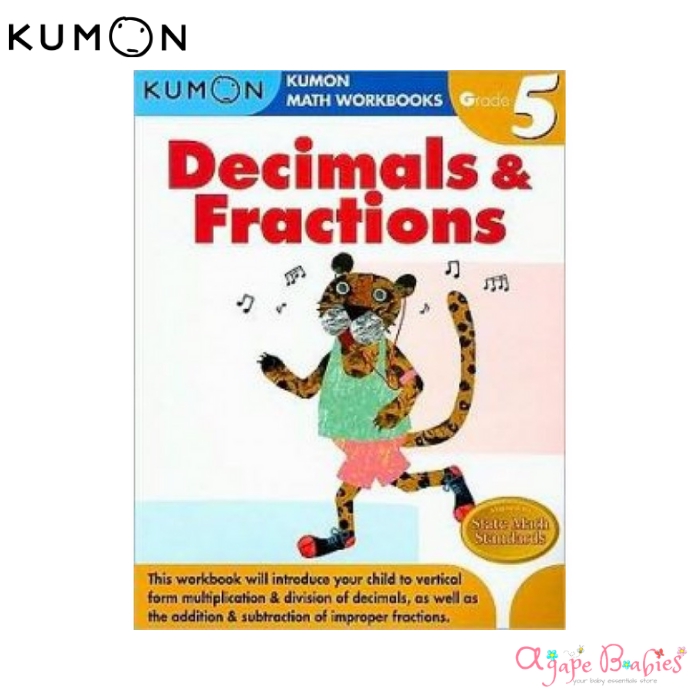 Kumon Grade 5 Math Workbook: Decimals & Fractions | Shopee Singapore