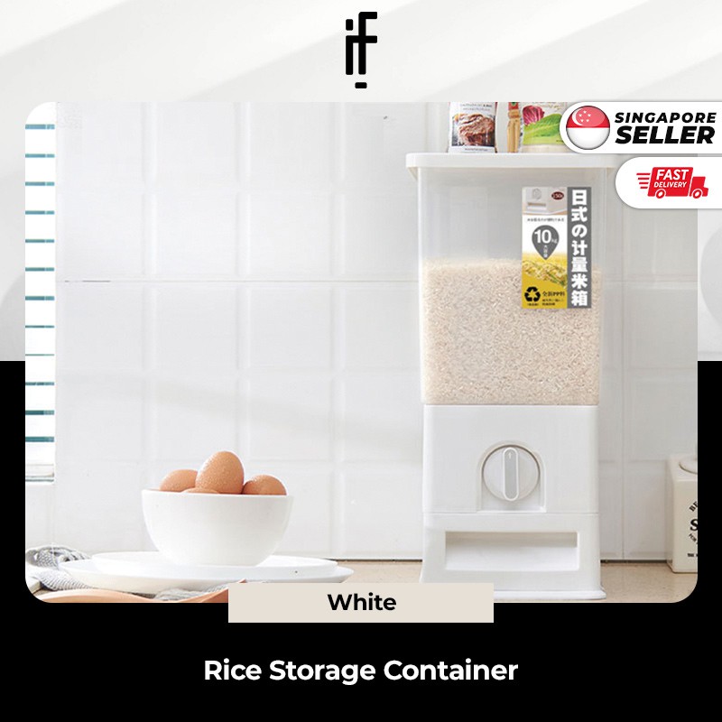 Rice Storage Dispenser Multipurpose Moisture Proof 10 Kg | Shopee Singapore